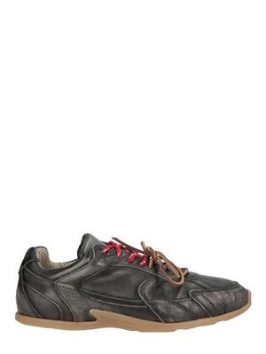 OVYE Leather Distressed Low-top Sneakers - Charcoal