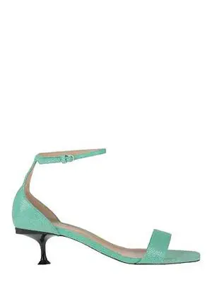 SERGIO ROSSI Leather Sandals - Green
