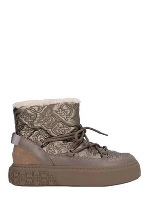 Pinko Textile Fibers And Leather Padded Ankle Boots - Grey
