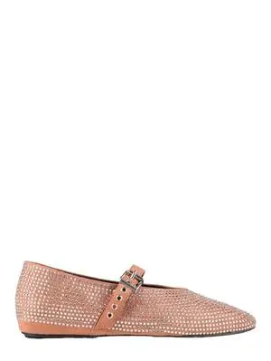 OVYE Textile Fiber Ballet Flats - Beige