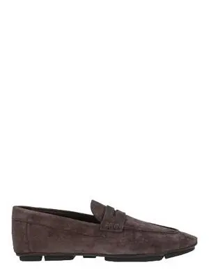 Giorgio Armani Chocolate Leather Penny Loafers - Brown