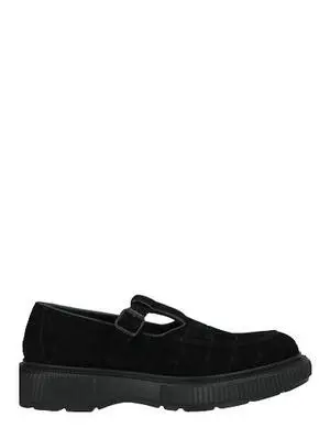 GIOVANNI CONTI Leather Monk Strap Loafers - Black