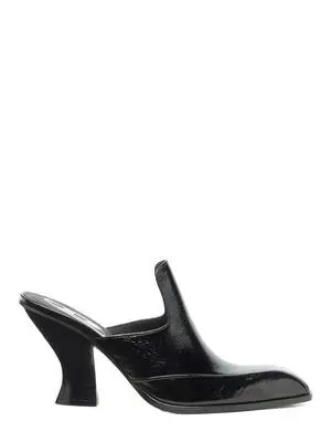 DIESEL® Squared-toe Mules - Black