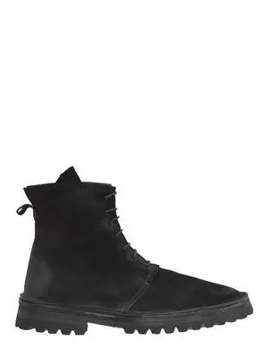 Moma Lace-up Suede Ankle Boots - Fuchsia