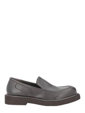 PALOMA BARCELO Paloma Barceló Taupe Leather Loafers Dark Brown