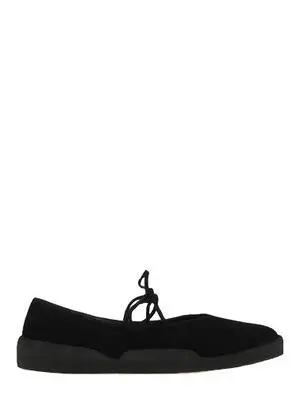 PALOMITAS BY PALOMA BARCELÓ Camel Leather Mary Jane Ballet Flats - Black