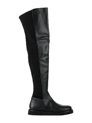 PALOMITAS BY PALOMA BARCELÓ Leather And Jersey Over-the-knee Boots - Black