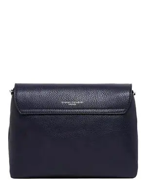 GIANNI CHIARINI Small Pebbled Leather Shoulder Bag - Blue