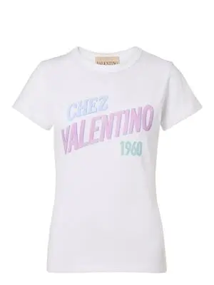 Valentino Garavani Chez 1960 Cotton T-shirt - White