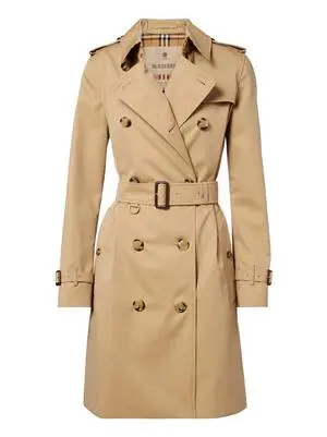 Burberry Kensington Cotton Trench Coat - Beige
