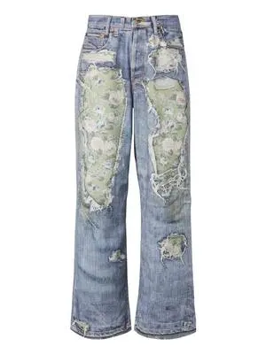 Acne Studios 1981 Trompe L’œil Wide-leg Jeans - Blue