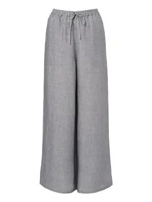 ERES Linen Wide-leg Pants - Grey