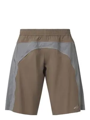 Balenciaga Colorblocked Technical Shorts - Brown