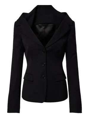 Alexander McQueen Crêpe Blazer - Black