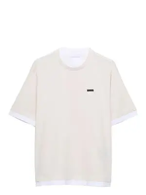 Prada Cotton T-shirt - Neutral