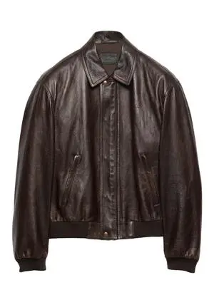 PRADA Prada Nappa Leather Bomber Jacket