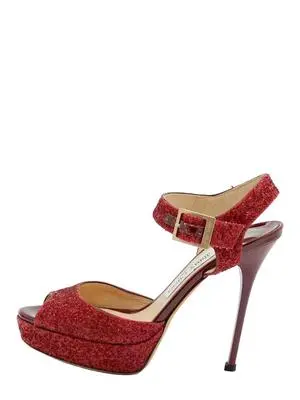 JIMMY CHOO 125mm Linda Heeled Sandals - Red