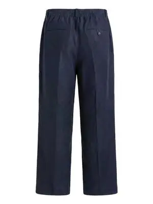 JACQUEMUS Jacquemus Navy Blue Pleated Tailored Trousers