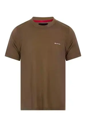Kiton Logo-embroidered T-shirt - Brown
