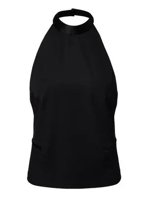 Alexander McQueen Sleeveless Halter Neck Top - Black
