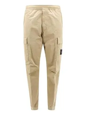 Stone Island Regular Tapered Fit Cargo Pants - Beige