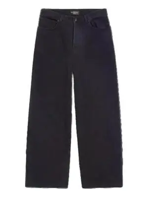 Balenciaga Wide Leg Jeans - Black