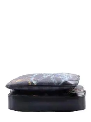 LOUIS VUITTON Trio Messenger Bag Limited Edition Wild Animals Damier Graphite - Black