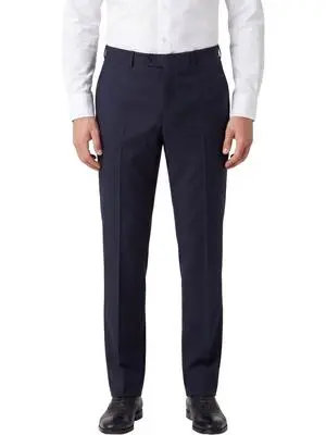 SUNFLOWER Slim Fit Virgin Wool Tailored Trousers - Black