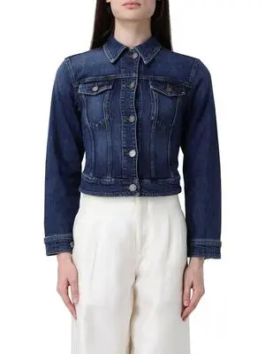 Pinko Jacket With Classic Collar - Denim