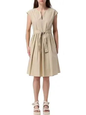 Woolrich Belted Midi Dress - Beige