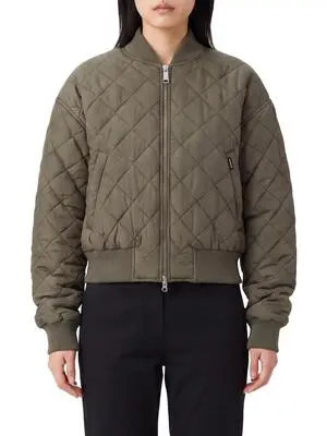 Carhartt Work In Progress Carhartt WIP Selma Quilted Recycled Polyester Bomber Jacket Green