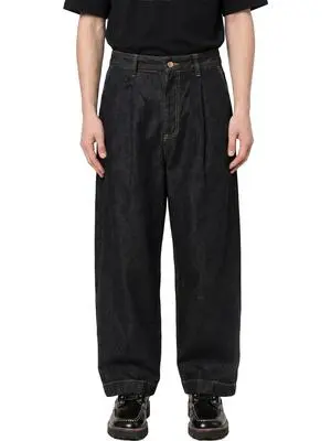 Studio Nicholson Wide Leg Denim Jeans - Black