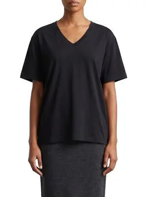 Khaite V-neck T-shirt - Black