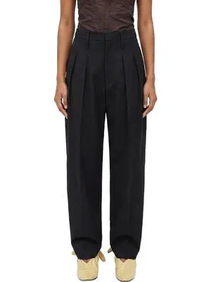 Bottega Veneta Wool Tailored Trousers - Black