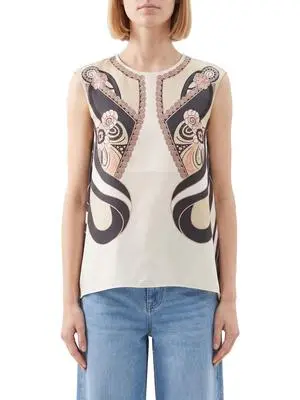 LA DOUBLEJ La Doublej Printed Sleeveless Top