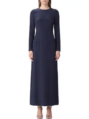 MAISON MARGIELA Long Sleeve Crewneck Dress - Navy