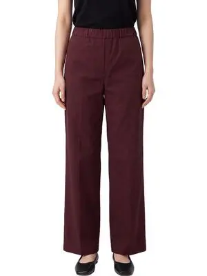 Patrizia Pepe Patrizia Pepe Stretch Cotton Straight Leg Trousers Brown