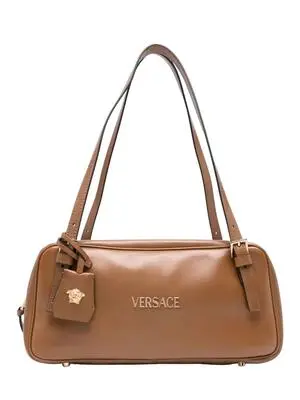 Versace Leather Shoulder Bag - Brown