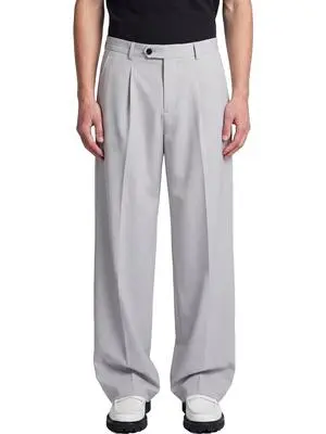 MTL STUDIO Tailored Pleated Trousers - Grey