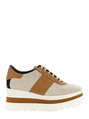 Stella McCartney Lace-up Platform Sneakers - Beige