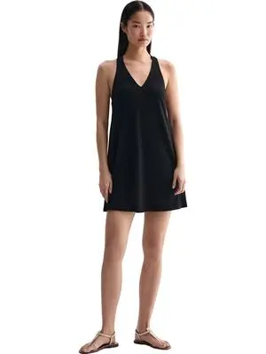 Veronica De Piante Vittoria Dress In Stretch Viscose Jersey - Black