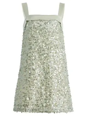 Simkhai Davina Sequined Mini Dress - Green