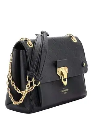 LOUIS VUITTON Vavin Pm Monogram Empreinte Leather Crossbody Bag - Black