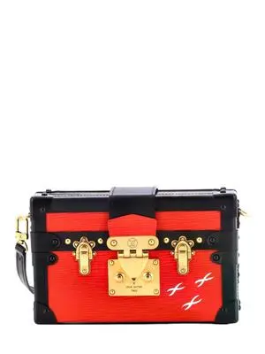 LOUIS VUITTON Petite Malle Handbag In Epi Leather - Black