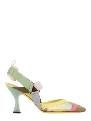 Fendi Mesh Colibri Pumps - Multicolor