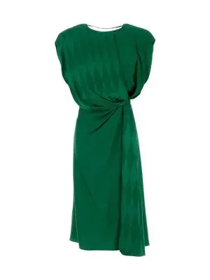 Versace Satin Dress - Green