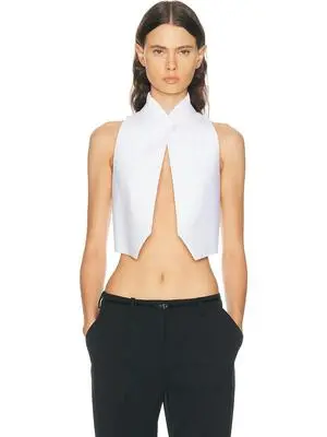 TOM FORD Pique Petite Waistcoat - White