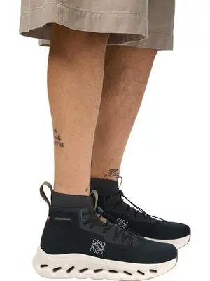Loewe Cloudtilt Hi Sneaker - Black/oatmeal/olive