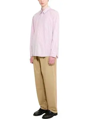 Gramicci Belted Cotton Trousers - Brown