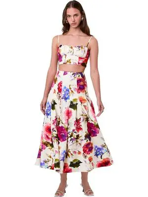 NICHOLAS Jordana Skirt - Watercolor Flora